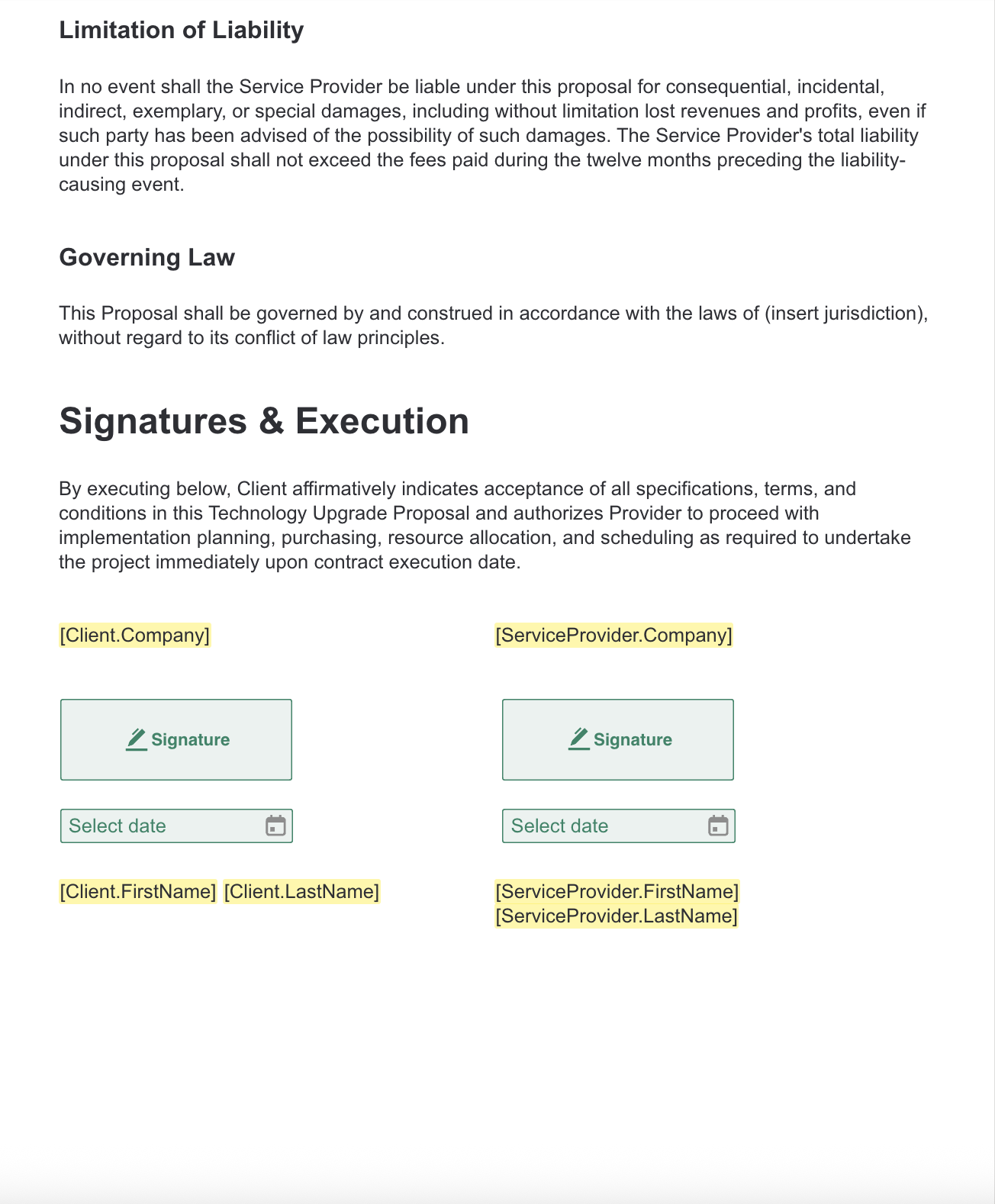 Professional Services Proposal Template • BlueNotary