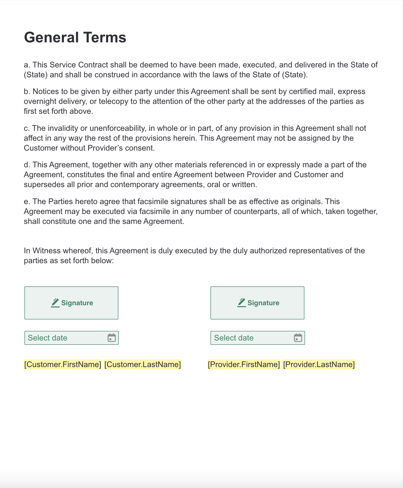 Solar Panel Contract Templates – BlueNotary